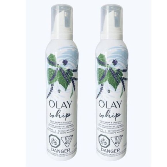 OLAY | Bath & Body | 2 Olay Foaming Whip Birch Water Lavender 3oz Body ...